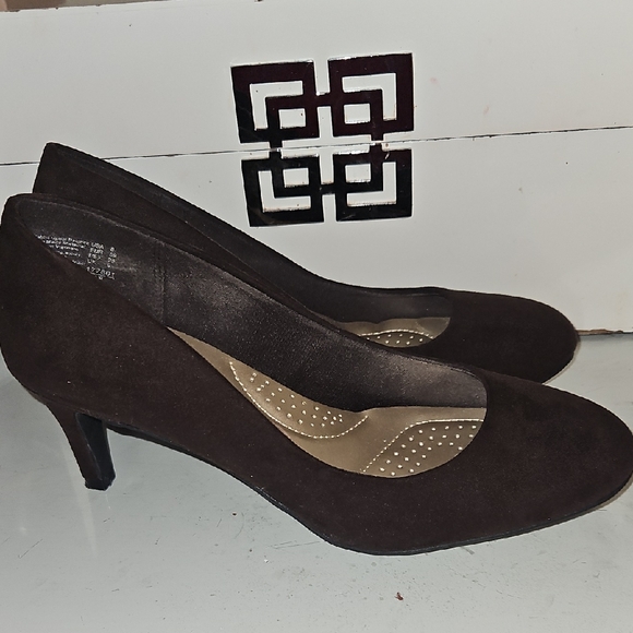 dexflex comfort | Shoes | Dexflex Comfort Dark Brown Heels | Poshmark